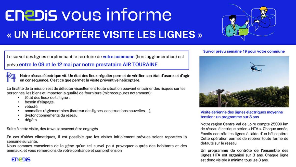 Survol des lignes électriques entre le 9 et le 12 mai 2023 - Chatillon ...
